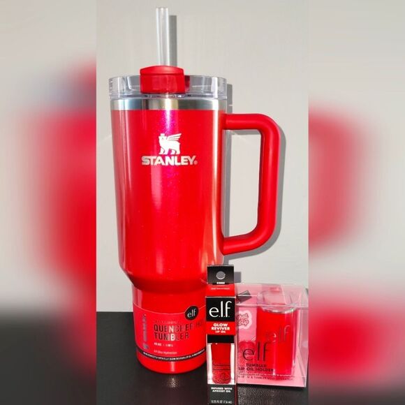 Stanley | Other | Stanley X Elf Cosmetics 4 Oz Ss Tumbler Bundle W Lip ...